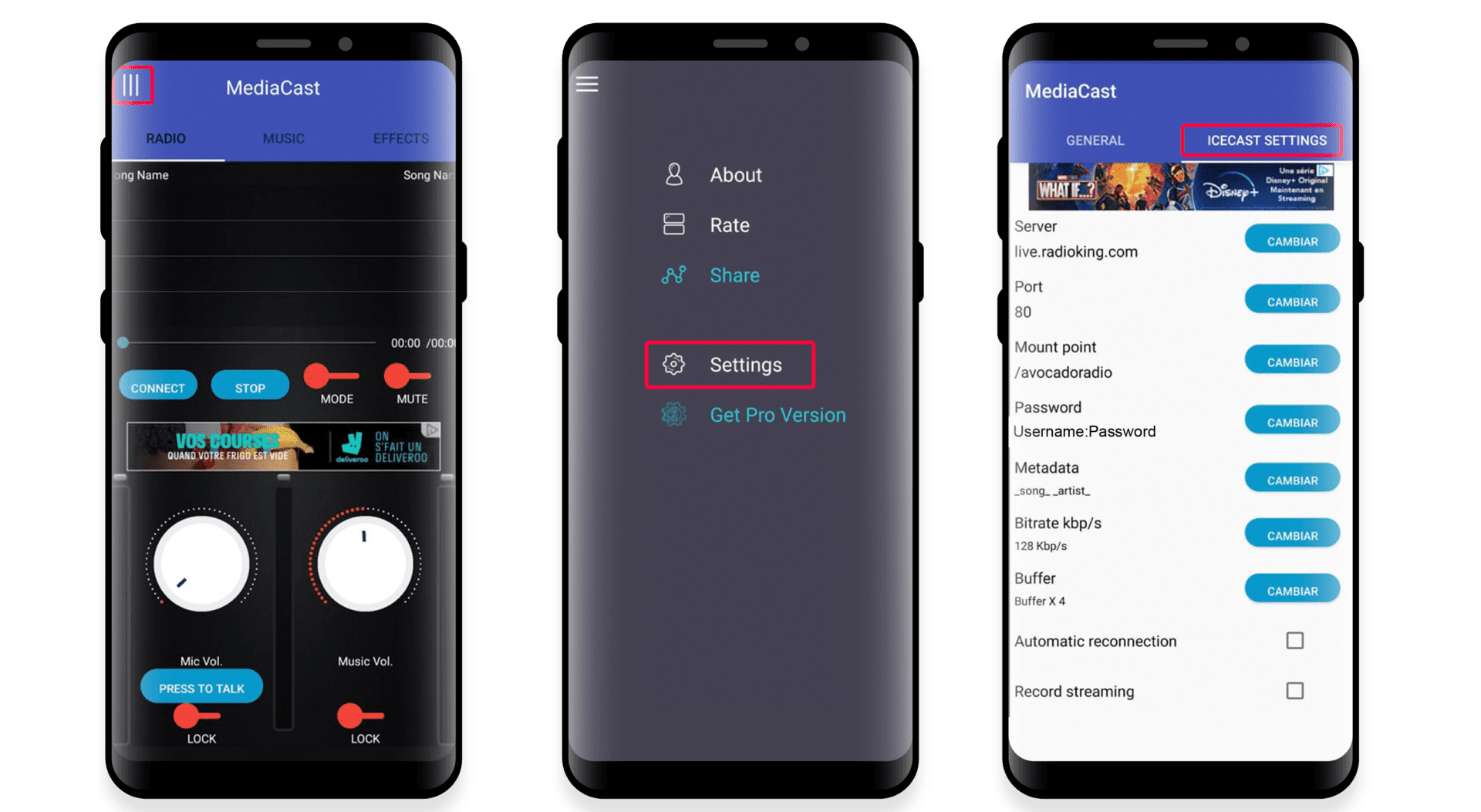Broadcast live on you radio station via your smartphone - MediaCast ...