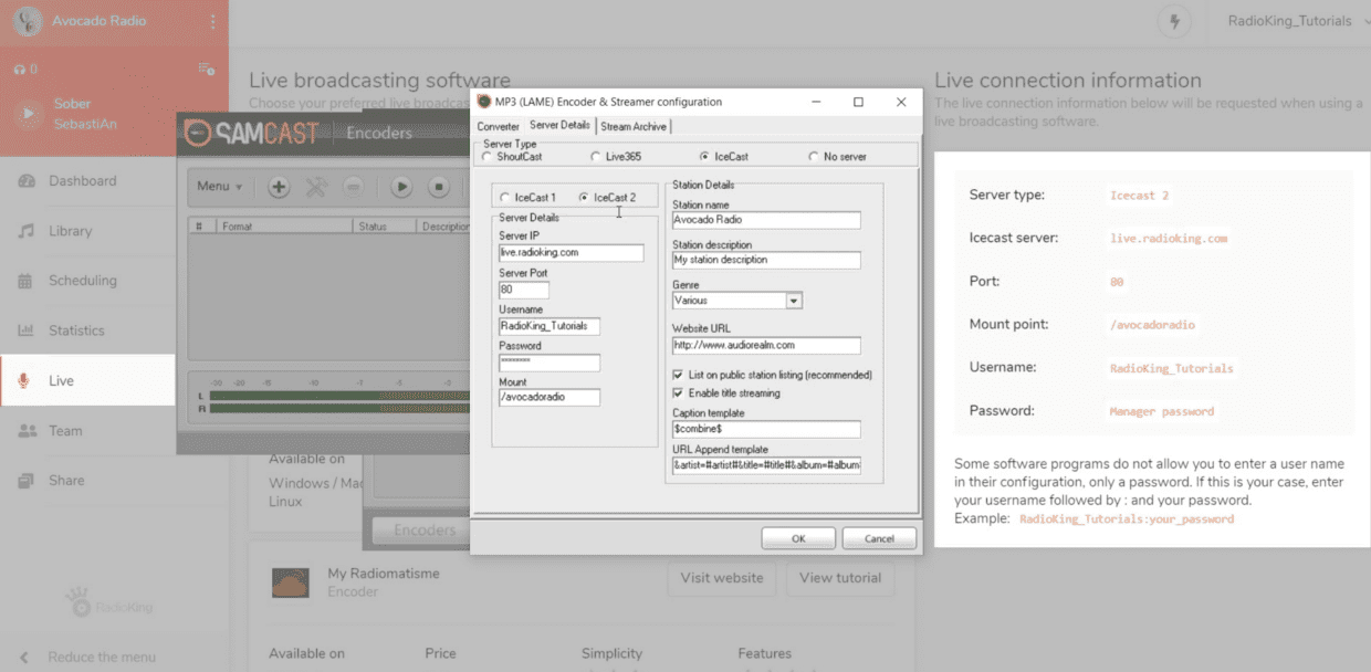Live radio broadcasting software: SAM Cast tutorial - RadioKing Blog
